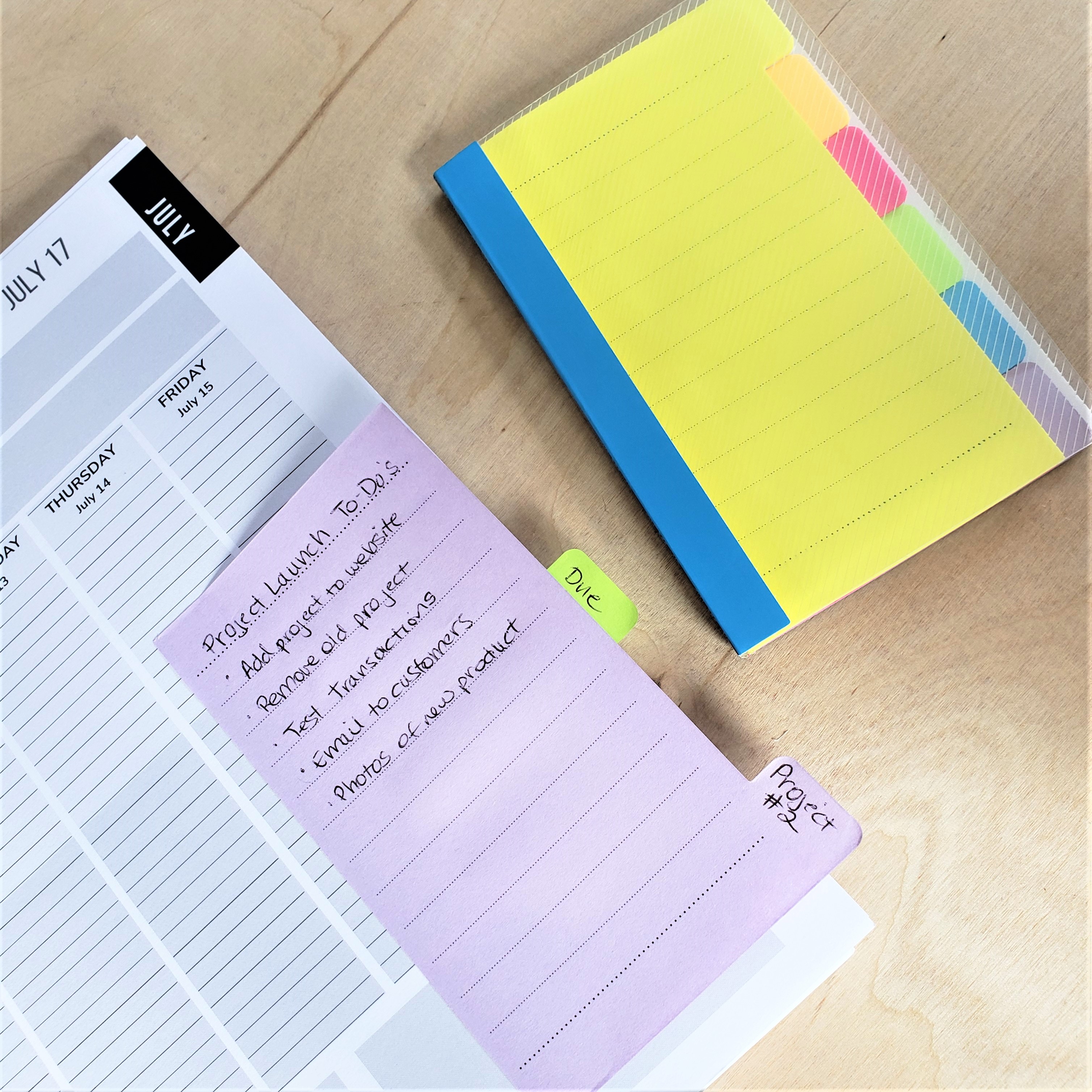 Tabbed Sticky Notes | Lined | ArdentPlanners