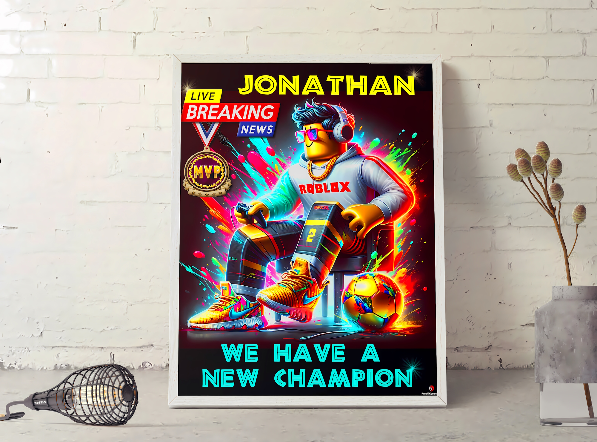 Customized Roblox Poster, Kids Birthday Gift, Kids rom decor ...