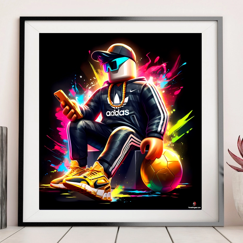 Roblox Print, Roblox poster, DJ, Afo Roblox, Video game Birthday Print ...