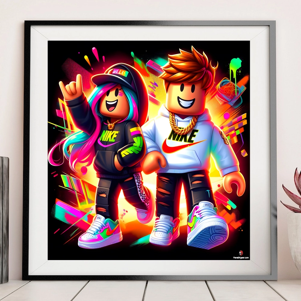 Roblox Print, Roblox poster, DJ, hip hop Roblox, Video game Birthday ...