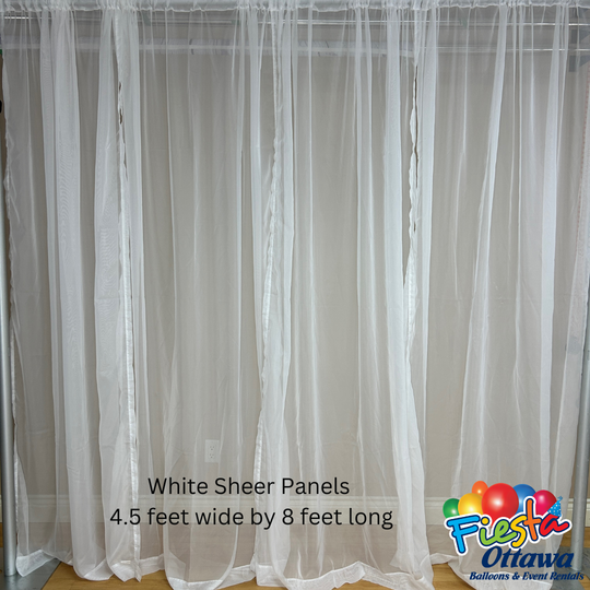 rental white sheer drop photo booth panel ottawa