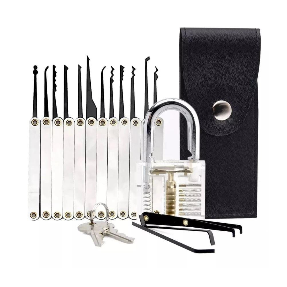 Lock Picking Tools Kit Beginner Training Practice Locksmith Pick Set