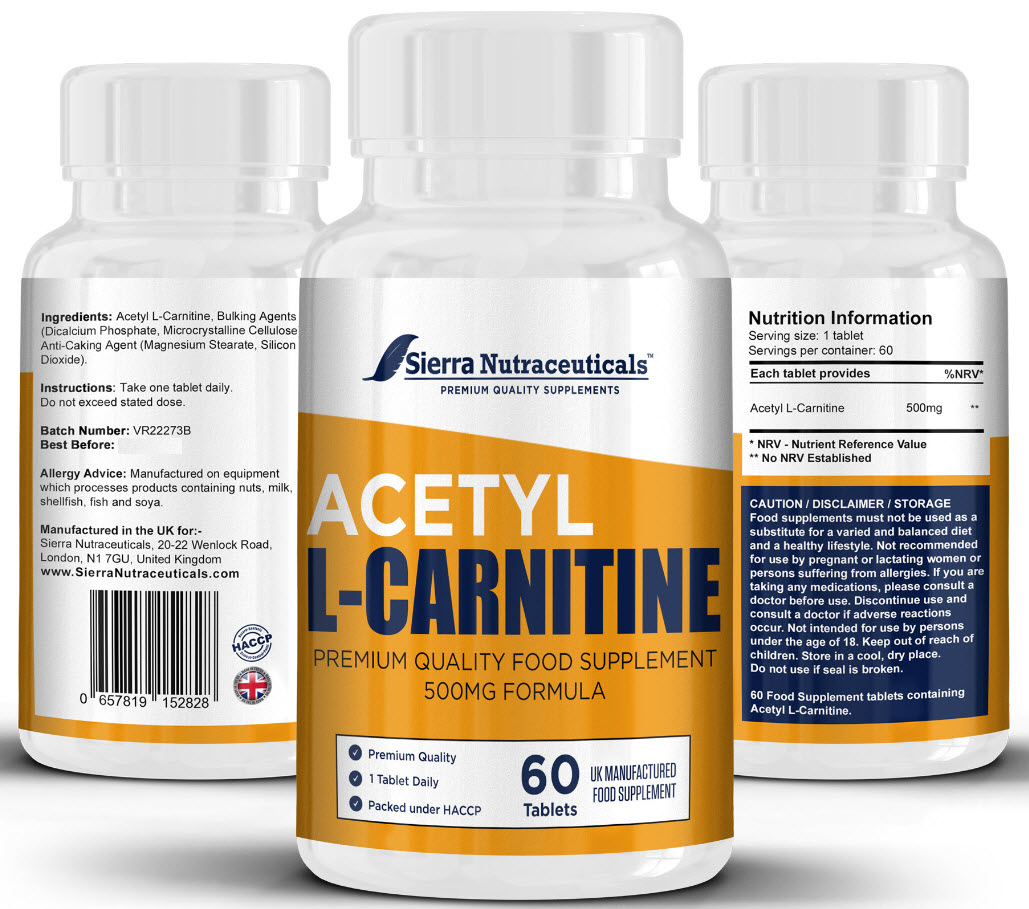 Pure Acetyl L-Carnitine - High Potency Acetyl L-Carnitine HCL (ALCAR ...