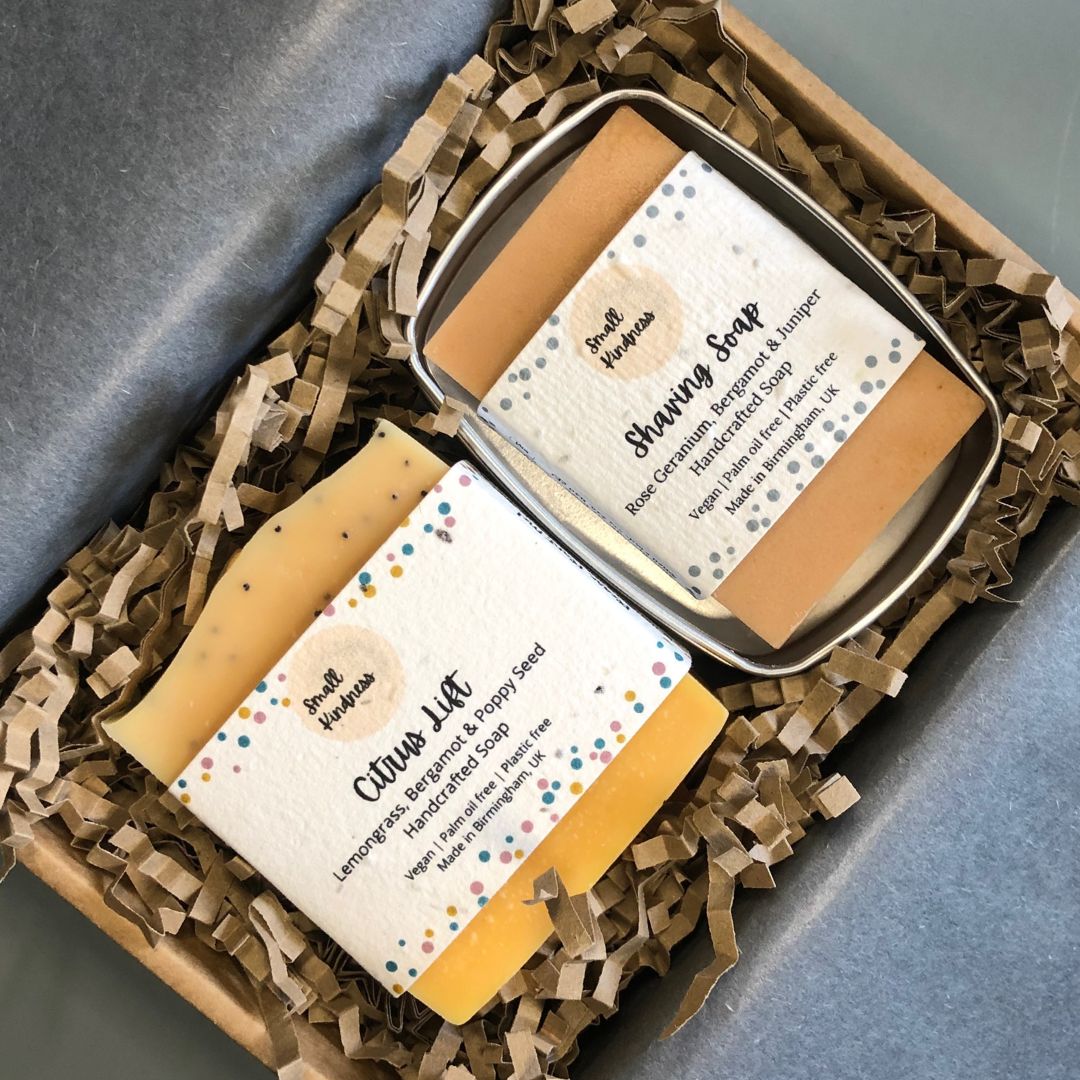 Luxury Soap and Shave Gift Set by Small Kindness