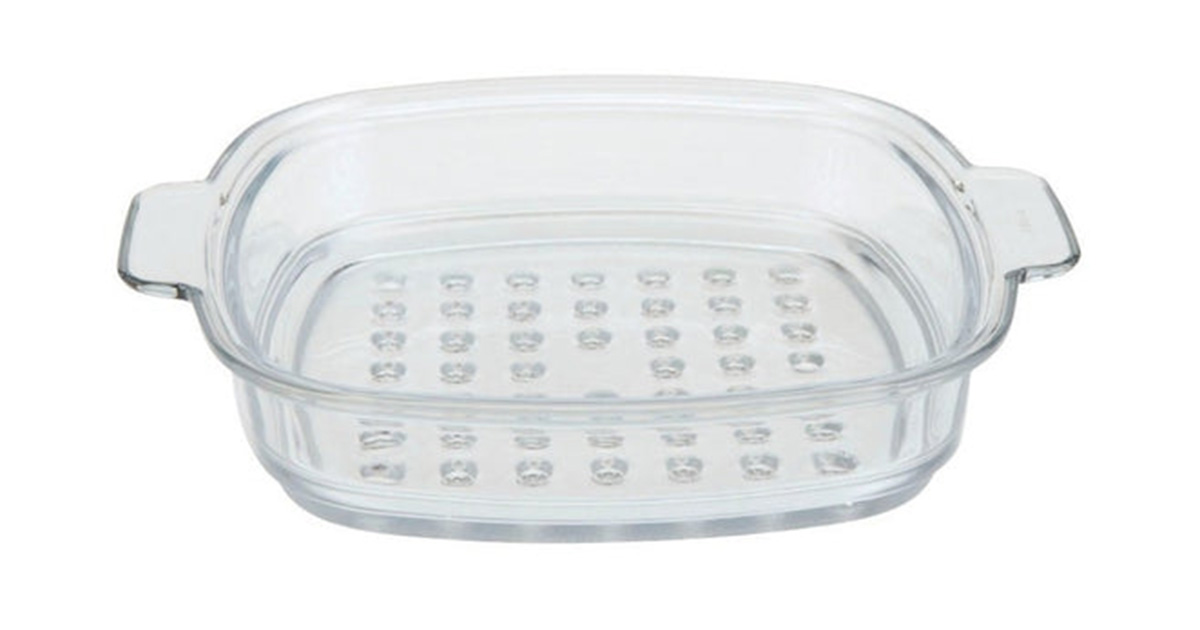 SKK Glass Steamer, SQUARE 10"X10" (26x26 cm)