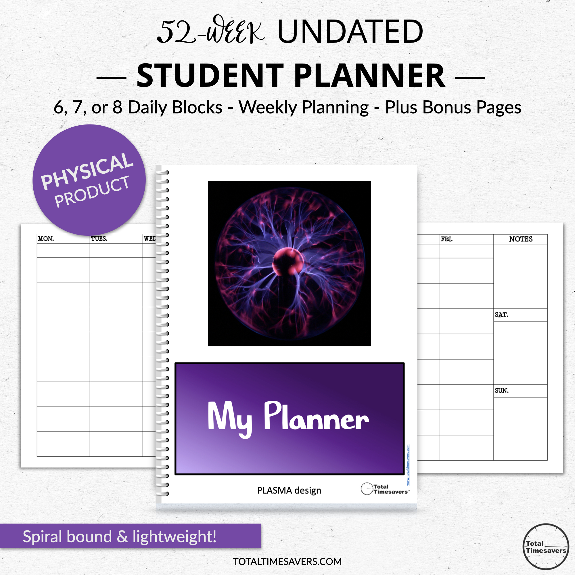 Undated Student Planner | TOTAL TIMESAVERS