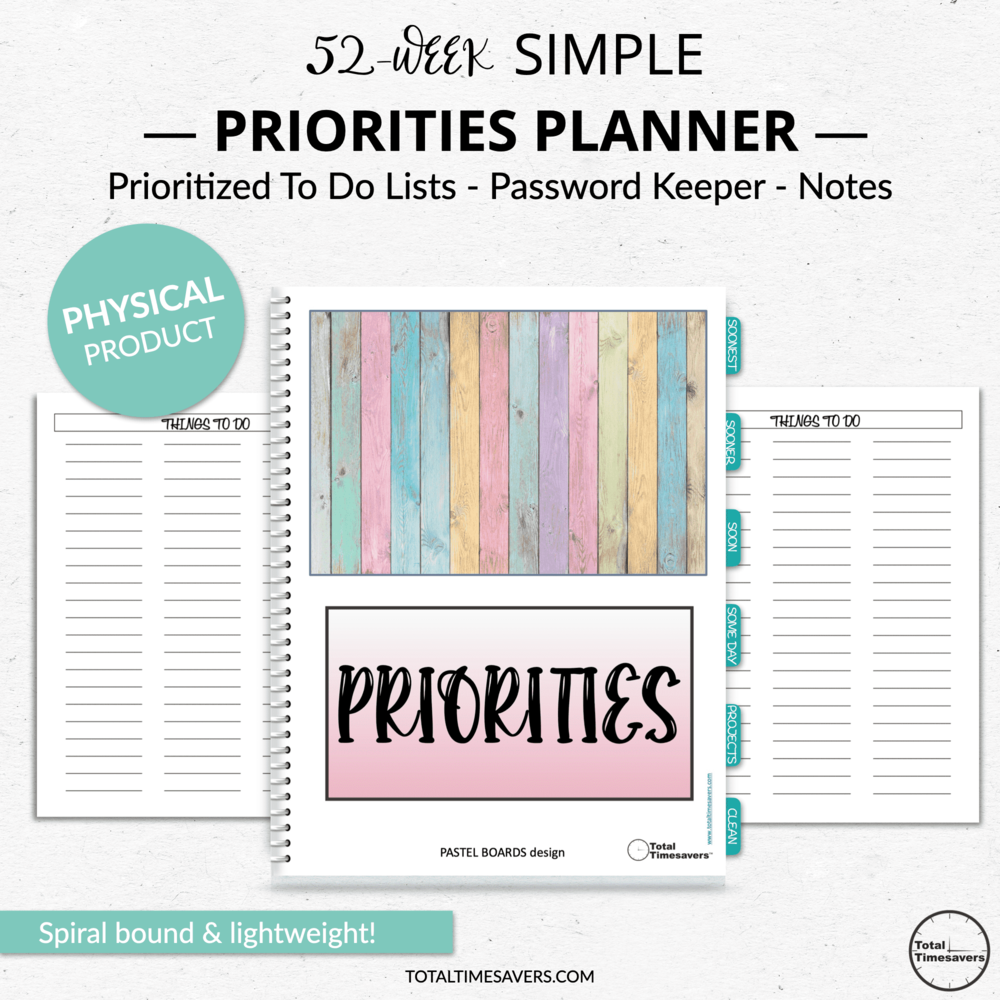 Priorities Planner | TOTAL TIMESAVERS